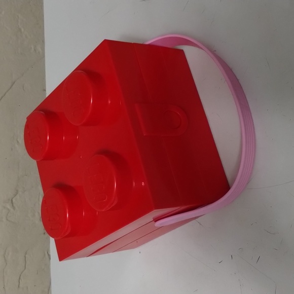 Lego | Other | 28 Red Lego Block Storage Case With Carry Strap | Poshmark